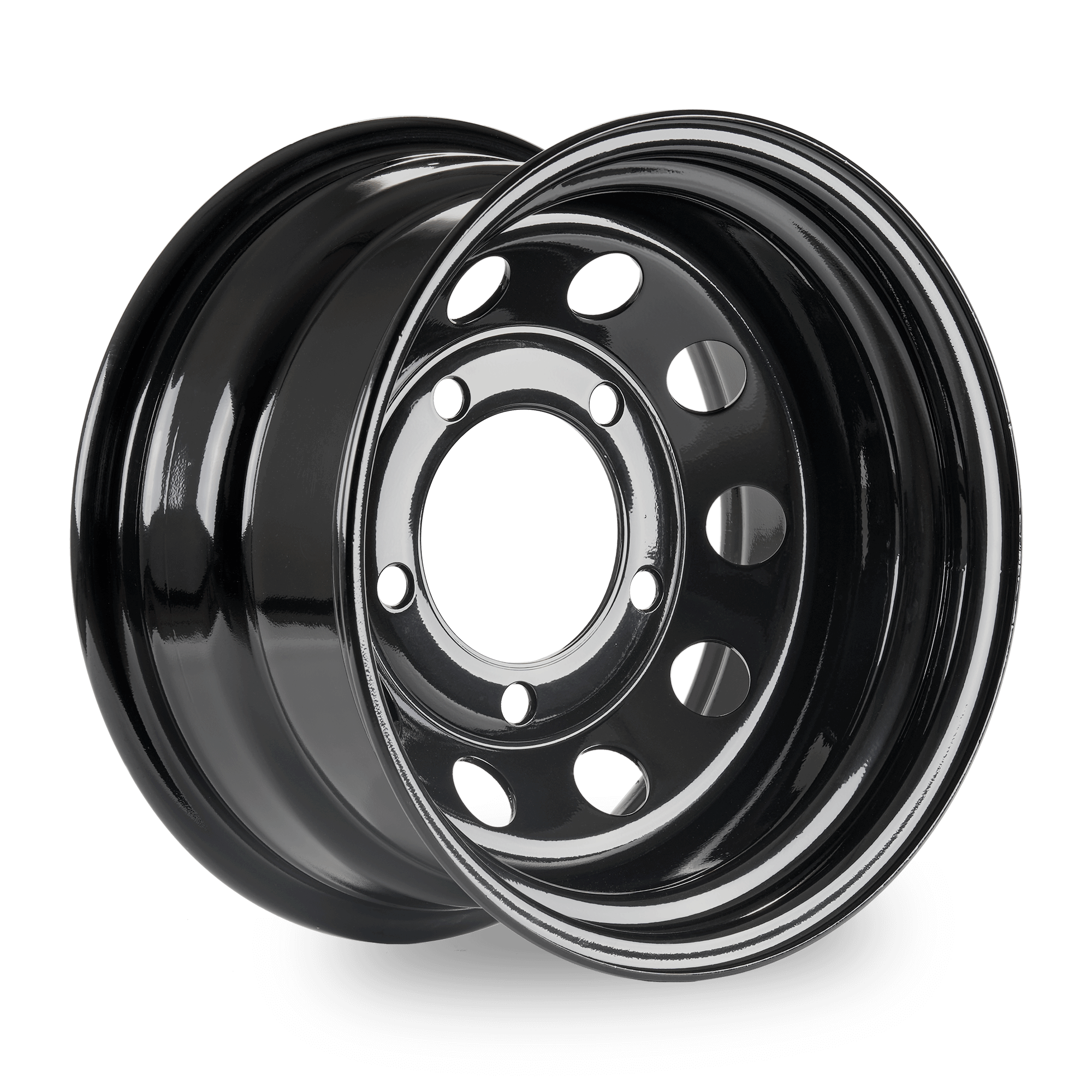 Tuff Torque Modular Steel Wheel 15" x 8" ET0 Black - 4x4 Tyres